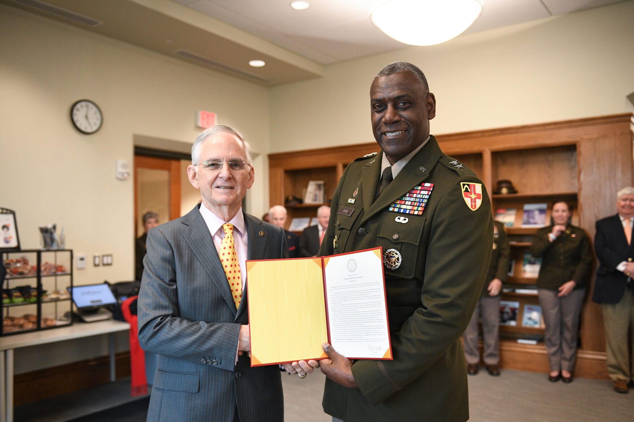 Former Virginia Sen. Norment ’68 Honored - VMI Alumni Agencies