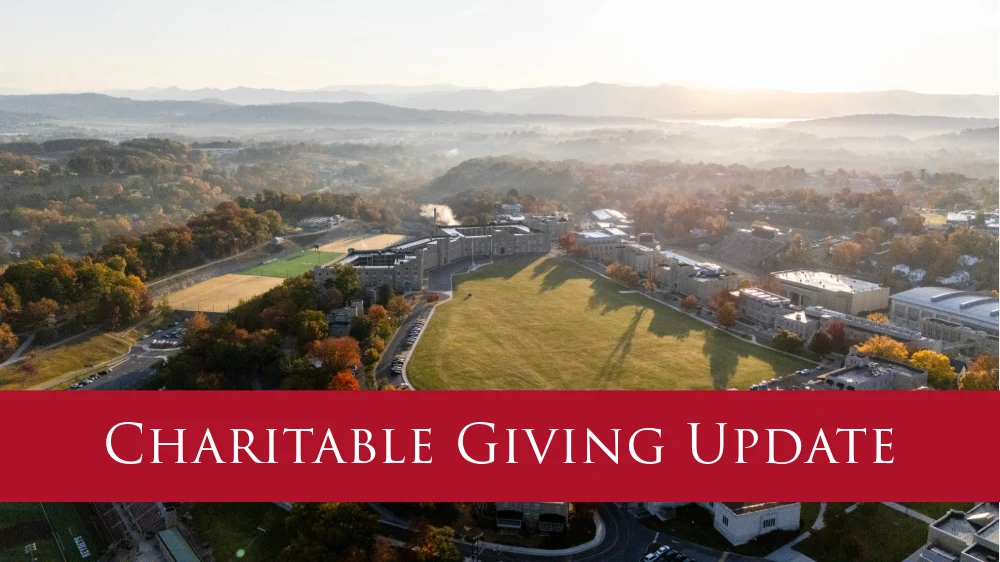 Charitable Giving Update: Tax Law Changes - VMI Alumni Agencies